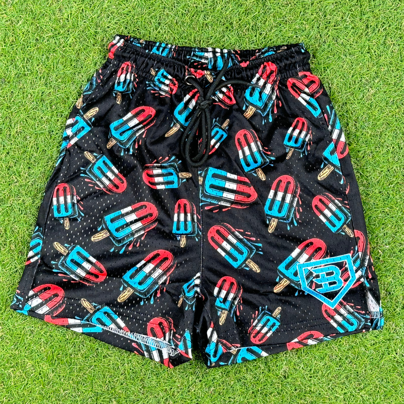 BatWrapz Patriotic Pops Training Shorts - Youth