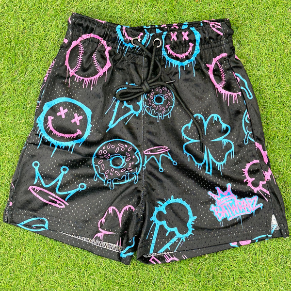 BatWrapz Graffiti Training Shorts - Youth